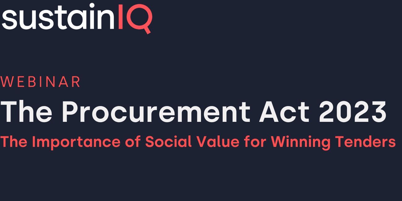 SustainIQ | The Procurement Act 2023